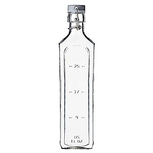 Kilner Clip Bottle, 33.8 fl oz (1 L), Clear