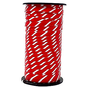 Celebrate A Holiday Christmas Curling Ribbon 3 Pack, Green, Metallic Silver, Red & White Stripes, Christmas Holiday Party Crafts Supplies Decorations - 100 Yards Per Roll - 900 Feet Total Curly Ribbon