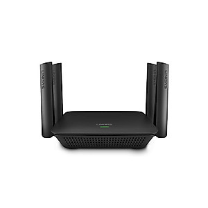 Linksys RE9000: AC3000 Tri-Band Wi-Fi Extender, Wireless Range Booster for Home, 4 Gigabit Ethernet Ports, Works with Any Wi-Fi Router (Black)