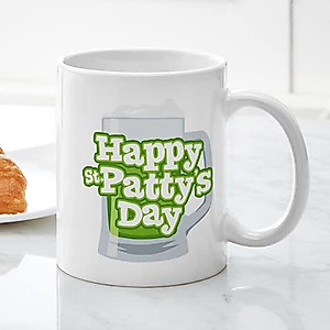 CafePress St Patty's Green Beer Ceramic Coffee Mug, Tea Cup 11 oz