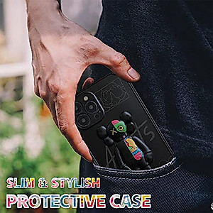 DOWINTIGER Cool iPhone 11 Pro Max Case for Boys Men, Kawaii 3D Cartoon Street Fashion Shockproof Protection TPU and IMD Protective Designer Case for iPhone 11 Pro Max - Black