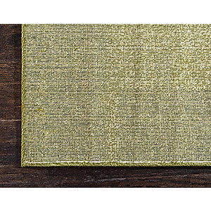 Unique Loom Del Mar Collection Area Rug - Sarah (7' 1" x 10' Rectangle, Light Green/ Ivory)