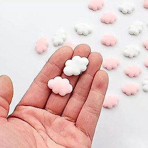 Fridge Magnet 4Pcs/Set Cartoon Cute Cloud Shape Fridge Magnets Office Cloud Shape Whiteboard Magnets Resin Refrigerator Magnets Home Decoration(Blue)