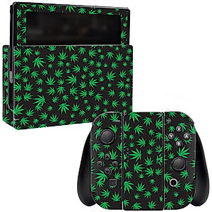 MightySkins Skin Compatible with Nintendo Switch - Marijuana | Protective, Durable, and Unique Vinyl Decal wrap Cover | Easy to Apply, Remove, and Change Styles | Made in The USA