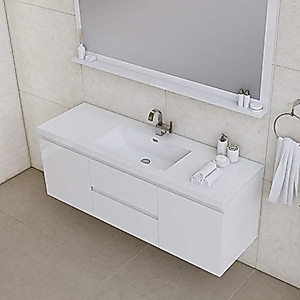 Alya Bath Paterno Bathroom Vanity, Rosewood