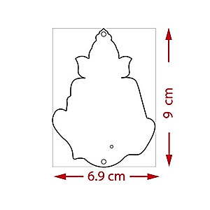 ADORAA's Ganesha Ganpati Golden Brass Metal Bookmark with Golden Tassel - Perfect Gift for Friends & Family