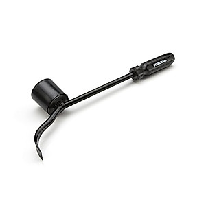 Steelman HubCap Remover Auto Tool for Mechanics, Heavy-Duty Steel, Large/Rubber Hammer Face, Wide Prying Blade, Knobbed Handle