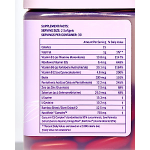 Keranique Hair & Scalp Supplements - Promote Strength and Growth Best for Thinning Nourish Your with Biotin, Vitamin B, More Vital Nutrients Keraviatin