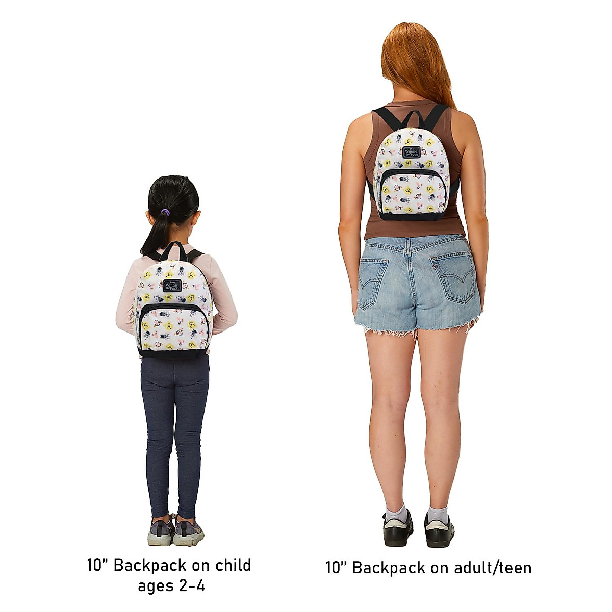 Disney Winnie the Pooh Preschool Backpack for Toddlers ~ 4 Pc School Supplies Bundle with Pooh 10" Mini Backpack for Boys and Girls, Stickers, Pencils and More