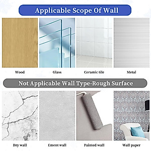 6 Pcs Shower Caddy Adhesive Replacement Shower Adhesive Hooks Waterproof Strong Adhesive Wall Hooks No Drilling Organizer for Bathroom Storage Shelves and Kitchen Racks