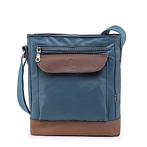 Urban Light Coated Canvas Crossbody Bag (Kale)