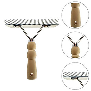 Balacoo Dog Hair Brush Metal Comb Horse Hair Comb Horse dematting brush Hair Cleaning Comb Cleaning Brush Cleaning dog rake Accessory dematting rake Mane Comb Dog Hair Brush Metal Comb