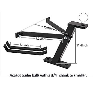 XYZCTEM Lawn Mower Trailer Towing Hitch, Garden Tractor Pro Hi Hitch Compatible with John Deere Ariens Cub Cadet Poulan Pro Husky Husqvarna Craftsman Riding Mowers