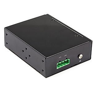 StarTech.com Industrial Gigabit PoE Injector - High Speed/High Power 90W - 802.3bt PoE++ 52V-56VDC DIN Rail UPoE/Ultra Power Over Ethernet Injector Adapter -40C to +75C Rugged, TAA (POEINJ1G90W)
