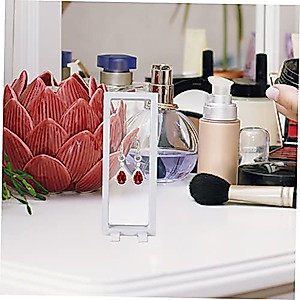 CRILSTYLEO 50pcs Display Stand Base Necklace Organizer Stand Rock Display Case Acrylic Display Risers Bracelet Storage Box Bases Specimen Display Case Challenge Coin Display Plastic Bases 3D