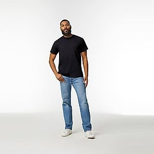 Gildan Adult Ultra Cotton T-Shirt with Pocket, Style G2300, 2-Pack, Black, Large