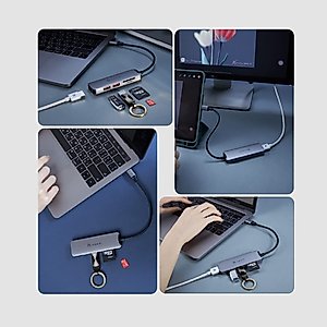 ADAM elements USB-C Gen2 Hub/Laptop Docking Station – CASA Hub A05 5in1 Multiport Adapter for Mac & PC Series - USB-A 3.1 Gen2 x2, HDMI, SD & microSD Card Reader