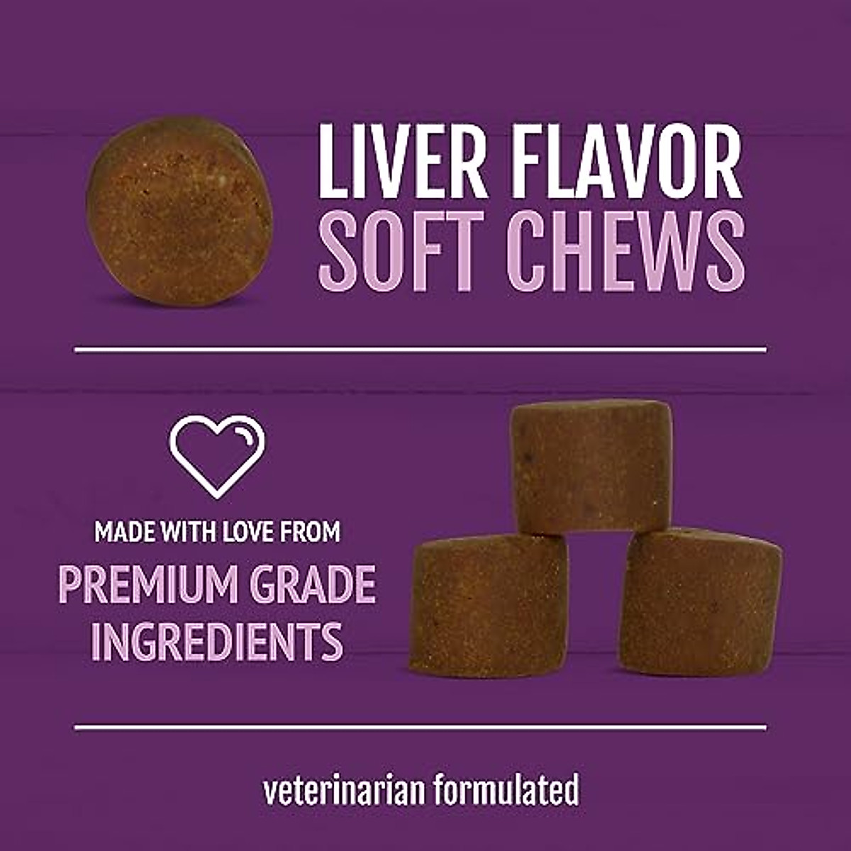 PetNC Natural Care Hip and Joint Soft Chews for Dogs, 90 Count,Liver,0.03 pounds