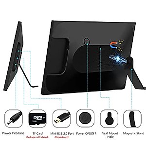 FRAMEO 10.1 inch WiFi Digital Picture Frame 1280x800 HD IPS Touch Screen Smart Cloud Photo Frame with 16GB Memory, Auto-Rotate, Wall Mountable, Easy Setup to Share Photos or Videos via Frameo