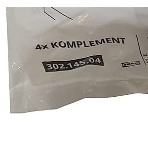 IKEA Cabinet Hinges | Soft Closing with Dampers, Nickel Plated - Pack of 4