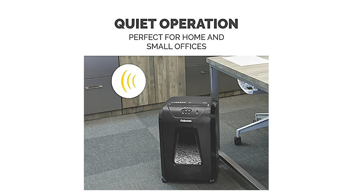 Fellowes 12C15 Cross-Cut Shredder for Home & Office | Secure & Safe