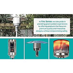 Fire Sense 62333 Chrome Finish Commercial Series Patio Heater Head Assembly Replacement Fits With Models 60485, 61185, 61444, 60368, 60788, 61629, 60688, 61130 & 60763