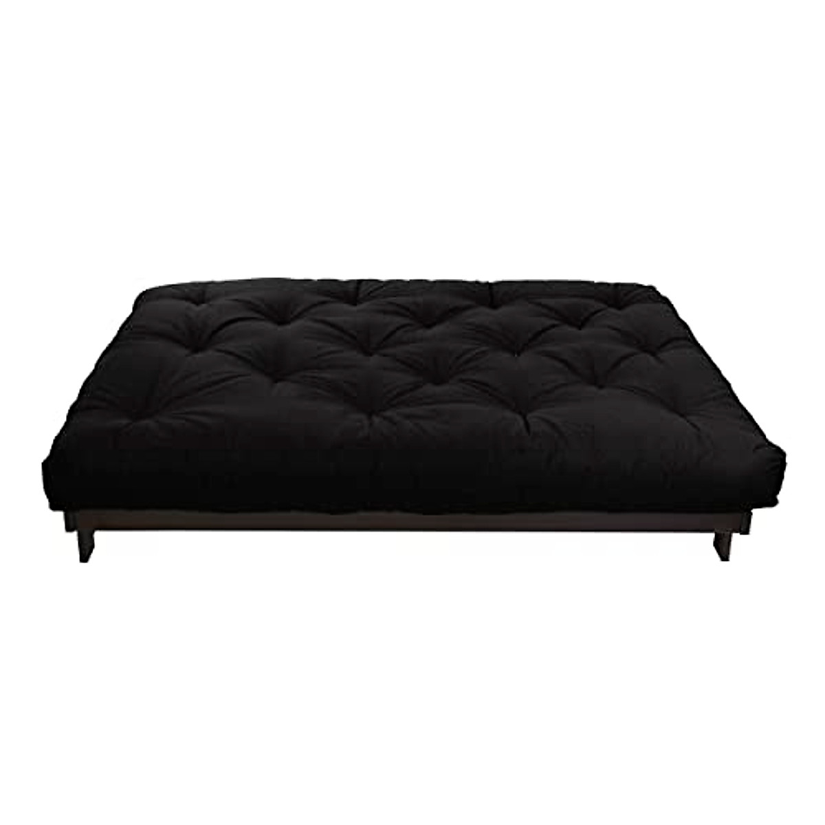 Trupedic x Mozaic - 10 inch Full Size Standard Futon Mattress (Frame Not Included) | Barcelona Black | Great for Kid's Rooms or Guest Areas - Many Color Options