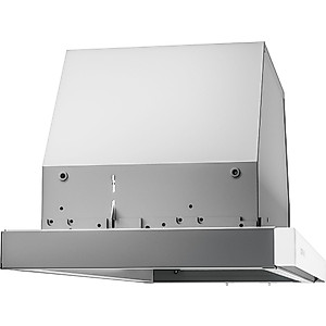 Zephyr ZPI-E30B290 Pisa 180-290 CFM 30 Inch Wide Under Cabinet Range Hood with LumiLight LED Lighting - White