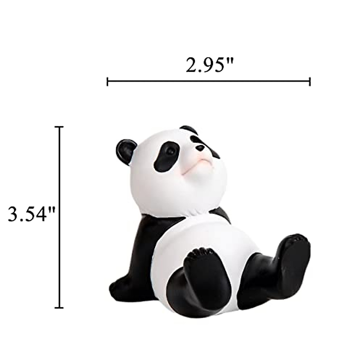 Stellar Panda Kawaii Phone Stand for Desk,Adjustable Compatible with Smartphones and Tablets,Cute Panda Smartphone Stand,Kawaii Room Decor Aesthetic (White)