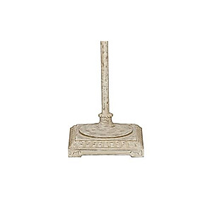 Catalina 22798-000 Rustic Farmhouse Faux Wood Urn Floor Lamp, 59", Distressed White