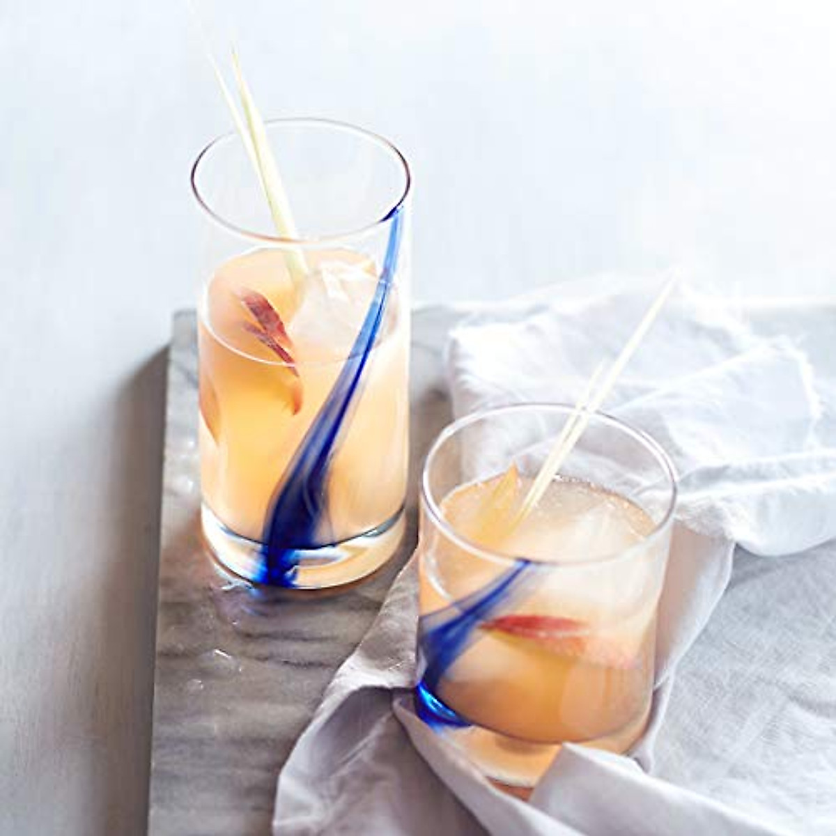 Libbey Blue Ribbon Impressions 16-Piece Tumbler and Rocks Glass Set