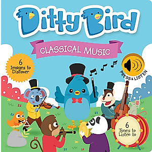 DITTY BIRD Classical Bundle: Classical Melodies & Ballet Combo with Batteries, Great Gift for Toddlers & Kids