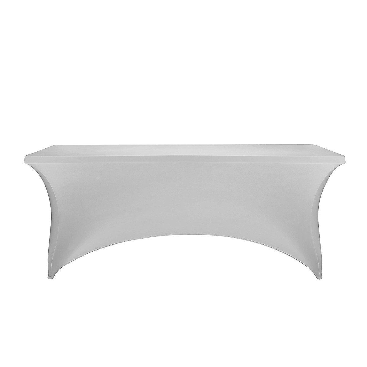 LZY Spandex Fitted Stretch Table Cover for 6 ft or 4ft or 8ft Folding Table, Rectangular Cocktail Tablecloth, Perfect for Party or Banquet