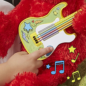 Sesame Street Rock and Rhyme Elmo Talking, Singing 14-Inch Plush Toy for Toddlers, Kids 18 Months & Up