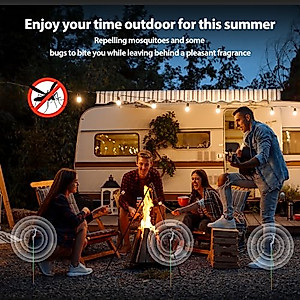 KICKOUTOR Mosquito Repellent Outdoor Patio 12 PCS Natural Citronella Mosquito Incense Sticks DEET Free Mosquito Barrier Repeller for Backyard Travel Camping Indoor Gnat Mosquito Control