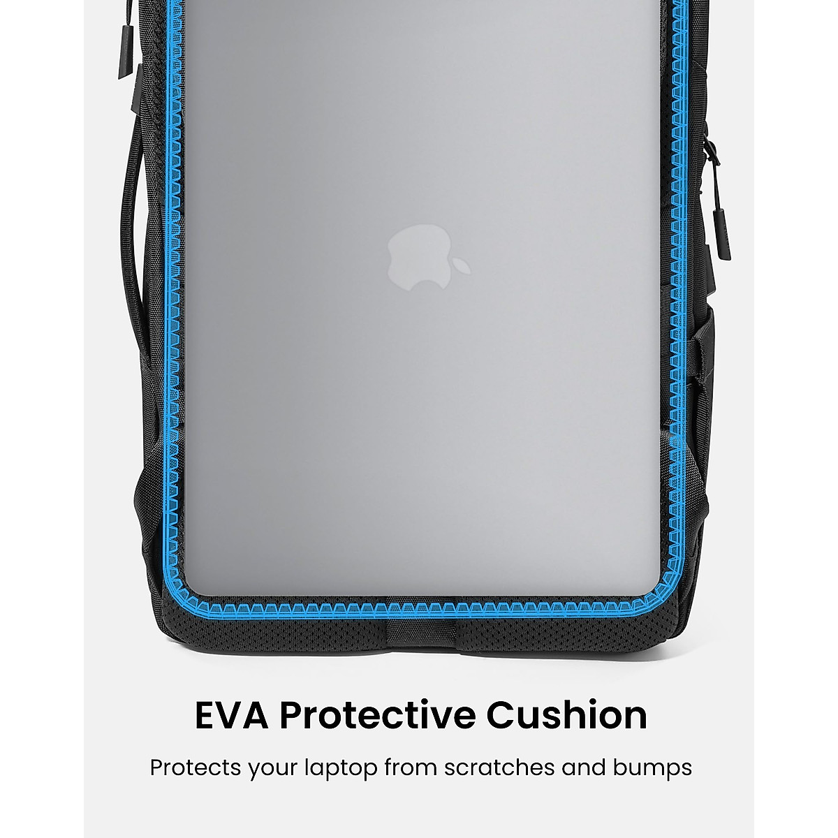 tomtoc 15.6-inch Protective Laptop Backpack for Business Office College, Travel Commuter Backpack with USB Charging Port for Up to 15.6” Laptop MacBook, Water-resistant Computer Bag for Men Women, 22L