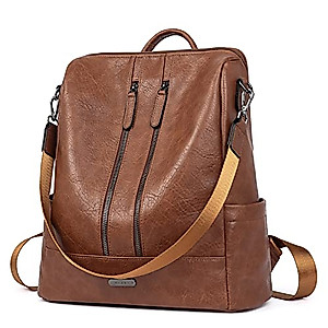 CLUCI Leather Backpack Purse for Women Convertible Large Travel Ladies Designer Fashion Casual Shoulder Bag