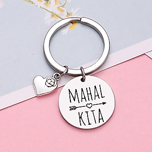 NOTHERS RSZOTW Mahal Kita Keychain Valentine's Day Keychain Filipino Keychain Philippines Gift Husband Gift Wife Gift Pinoy Gift Mahal Kita Girlfriend Jewelry Boyfriend Gift