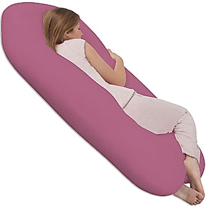 Leachco Back 'N Belly Chic Supreme, Lightly Latte , 55" L x 33" W x 8.5" D