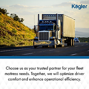 Kogler Innerspring Hybrid Semi-Truck/RV Mattress - 7" Trucker Mattress, 32x80