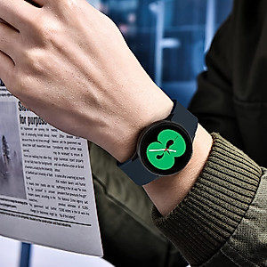 GrTrees 5 Packs Bands Compatible with Samsung Galaxy Watch 6 5 45mm 44mm 40mm/Galaxy Watch 4 40mm 44mm/ Galaxy Watch 4 Classic 46mm 42mm, 20mm Adjustable Silicone Replacement Straps for Women Man