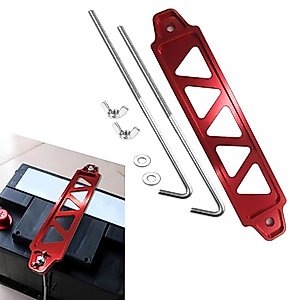 GKmow 1 PC Car Power Mounting Kit, Alloy Triangular Five-Hole Tie-Down Bracket, High-Looking Fastener Combination, Compatible with Cars, Trucks, Vans, SUVs, Trailers (Red)