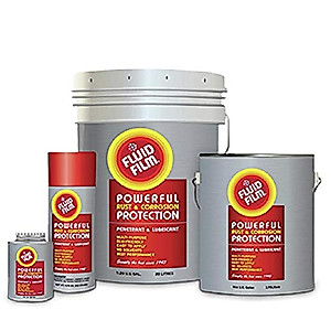 Fluid Film 5gal Pail NAS Rust Inhibitor Rust Prevention Anti Corrosion Anti Rust Coating Undercoating Underbody Rust Proofing Corrosion Protection for Truck Snow Blower Mower Car Semi Tractor Bus