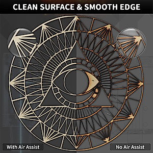 ORTUR Air Assist Pump, Adjustable 50L/min Output Air Pump Assist Kit for ORTUR Laser Master 3 and LU2-4 LF Laser Cutter and Engraver, Clean Surface and Smooth Edge, Protect Laser Lens