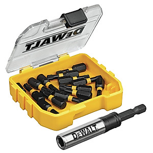 DEWALT FlexTorq Impact Driver Bit Set, Torx, 1/4-Inch x 1-Inch, 15-Piece (DWA3HLD1TX25-15)