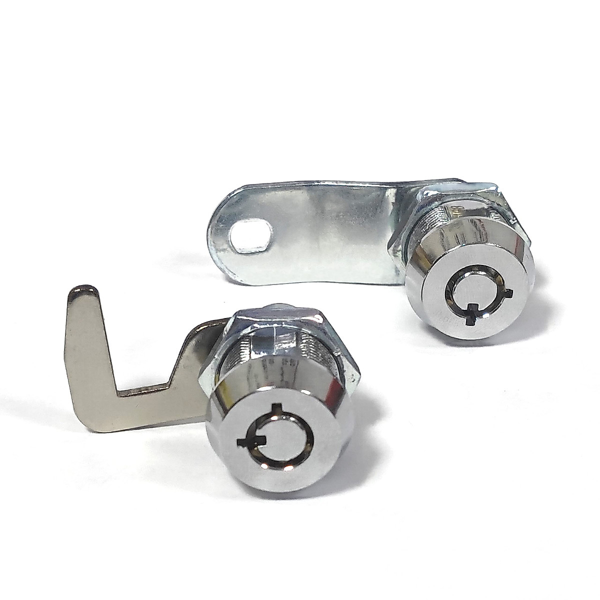 2 Pack Toolbox Lock 5/8" Tubular Cam Replacement Lock Hook Cam Keyed Alike with 4 Keys