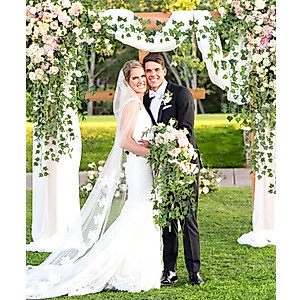 AITISOR 24 Pack Fake Ivy Leaves Artificial Ivy Garland Greenery Garlands Hanging Plant Vine for Wedding Wall Party Room Astethic Stuff Decor