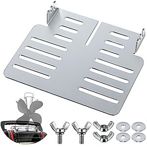 Dreyoo Heat Powered Stove Fan Mounted Accessories, Compatible with Mr. Heater Buddy MH9BX, MH12HB, MH18B, Include an Aluminum Alloy Bracket for Fixing Stove Fan, 2 Bolts, 2 Wind Nuts and 4 Washers