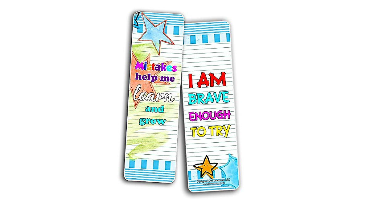 Creanoso Positive Affirmations Bookmarks for Kids - 60 Pack
