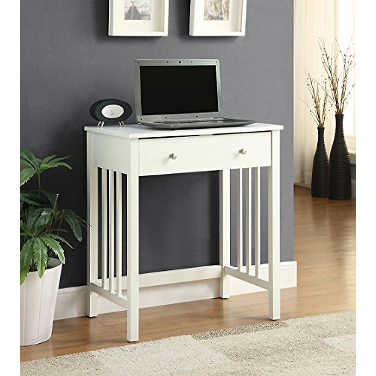 Convenience Concepts Designs2Go Mission Desk with Keyboard Drawer, White